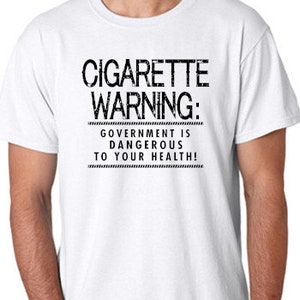Cigarette Warning Tee Shirt - Etsy