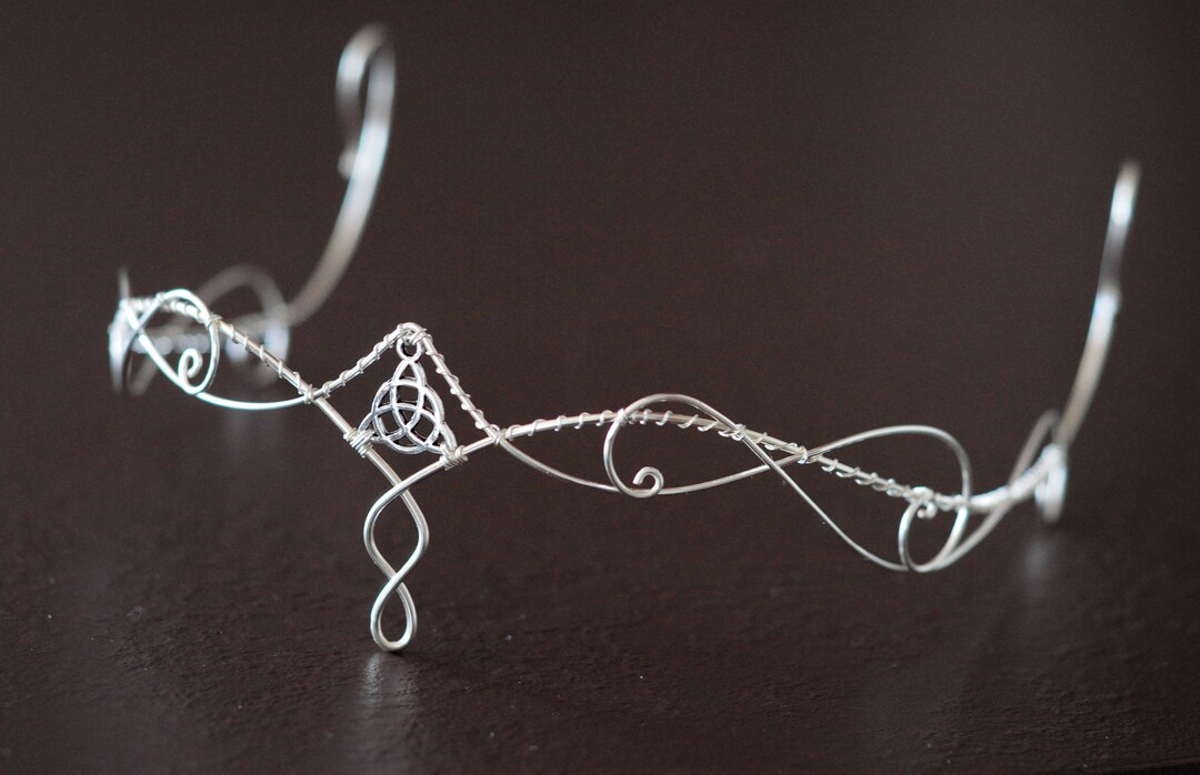 Celtic Handmade Tiara, Silver Color, Perfect for Symbolic Weddings or ...