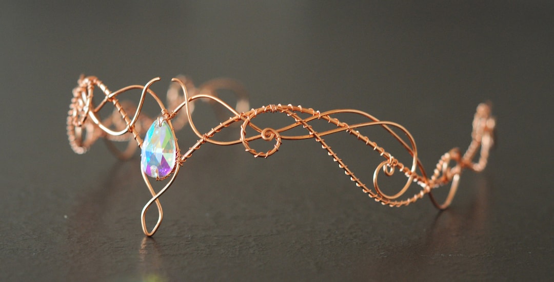 Celtic Handmade Tiara, Copper Color, Perfect for Symbolic Weddings or ...
