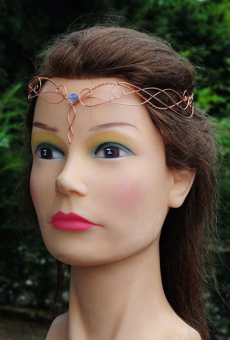 Celtic handmade tiara copper color perfect for symbolic | Etsy