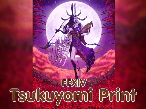 Tsukuyomi FFXIV Poster/print 4x6 5x7 8x10 16x20 | Etsy