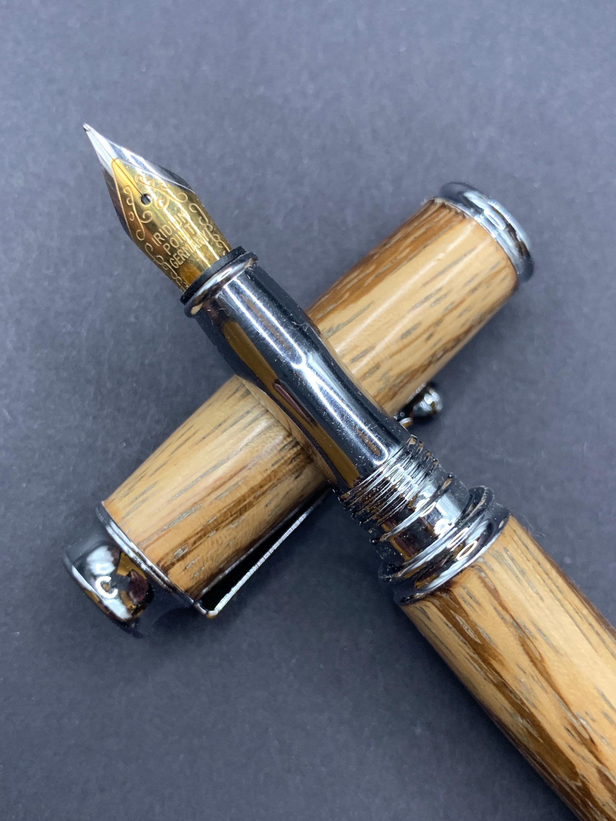 Zebrano Wood Fountain Pen(30), Wooden Pen, - Etsy UK