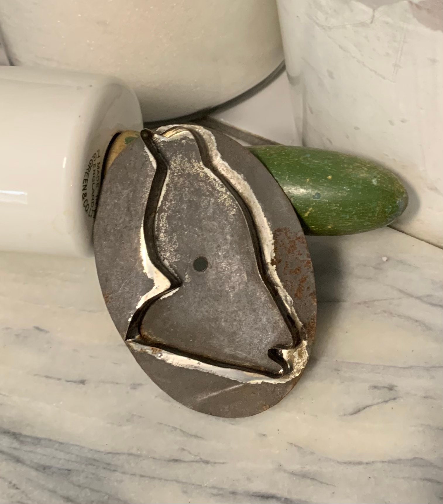 Victorian Era Tin Cookie Cutter Bird Design With Flat Back and ...