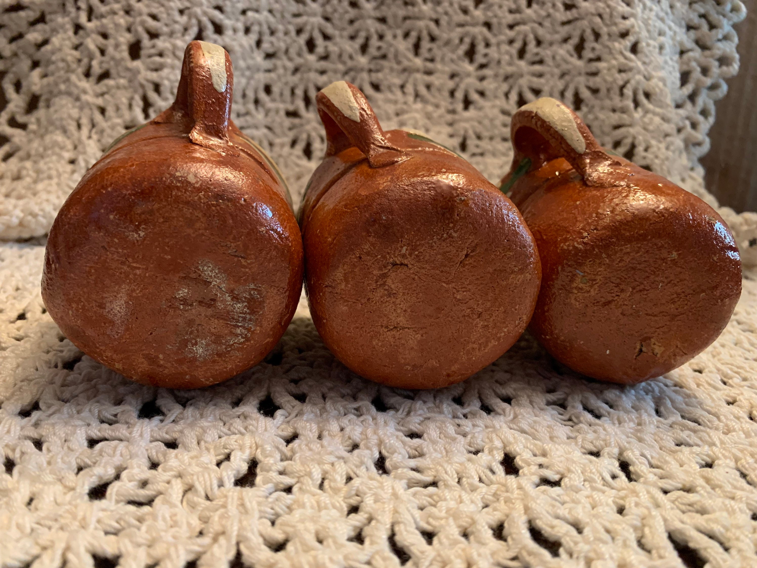 Redware Mugs Green Slip Yellow Slip Decoration Red Clay Set of 3 - Etsy