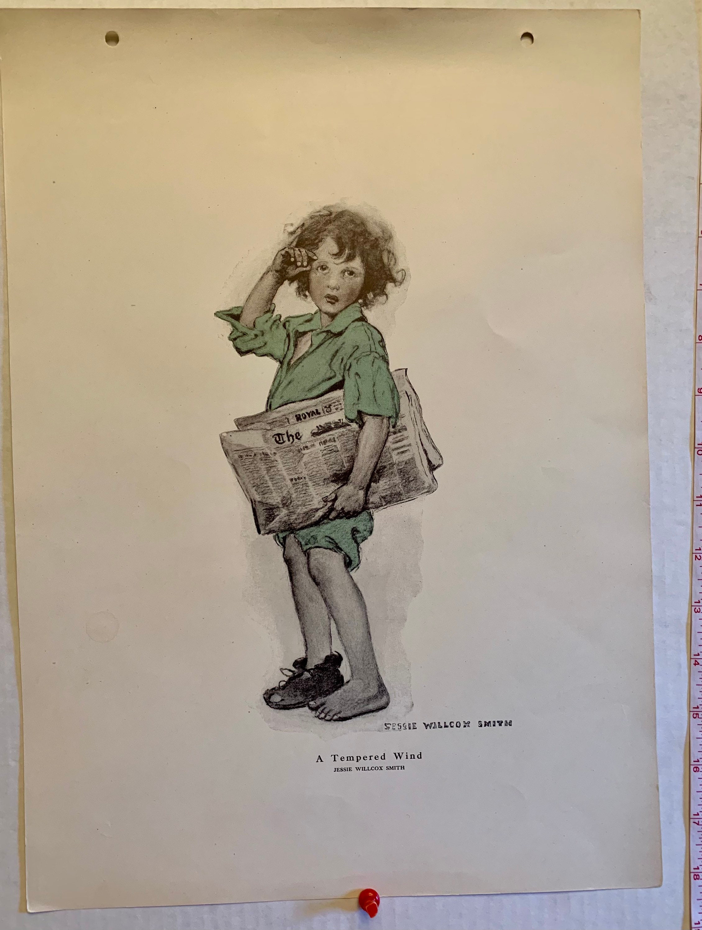 Vintage 1914 JESSIE WILLCOX SMITH “A Tempered Wind” Illustration From ...
