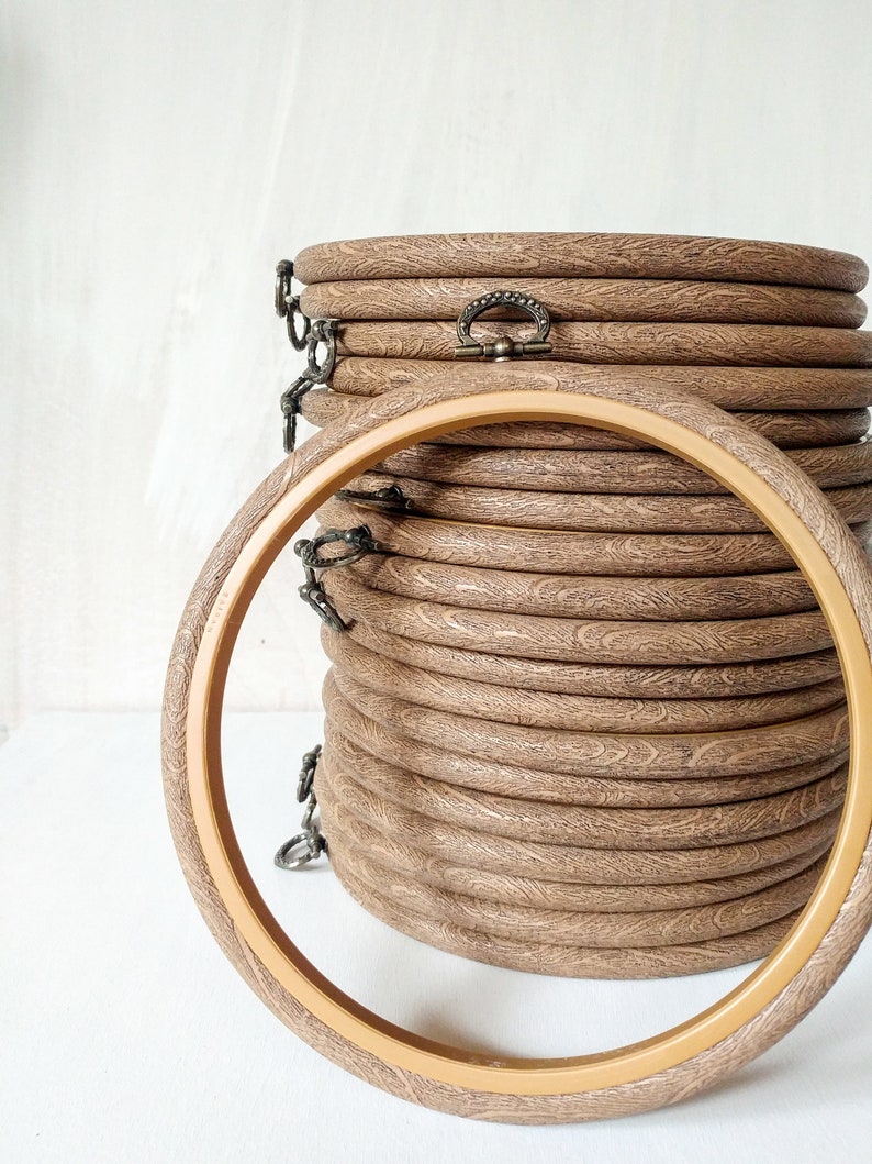 Embroidery Hoop Flexible Hoop Wood Grain Effect Craft - Etsy