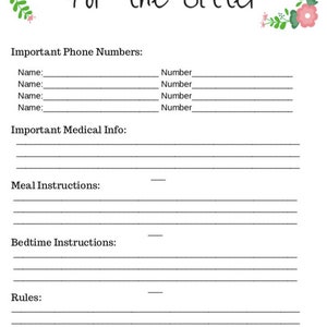 Family Management Binder Printables - Etsy