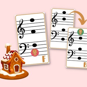 Gingerbread Intruders note-reading Game - Etsy