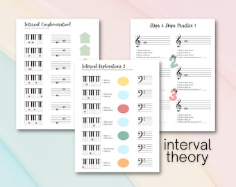 Music Worksheets Music Theory Worksheets Piano Lessons Music - Etsy