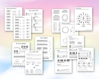 Music Notes Flash Cards Treble G and Bass F Clef Music - Etsy