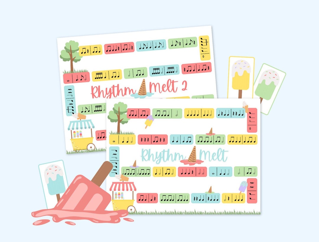 Rhythm Melt | Candy-land Inspired Rhythm & Time Signature Game - Etsy