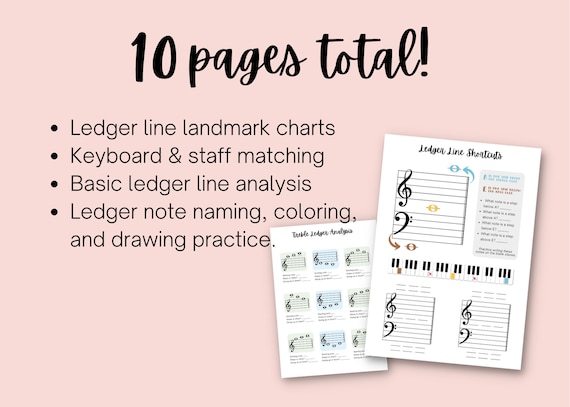 Ledger Lines Worksheet