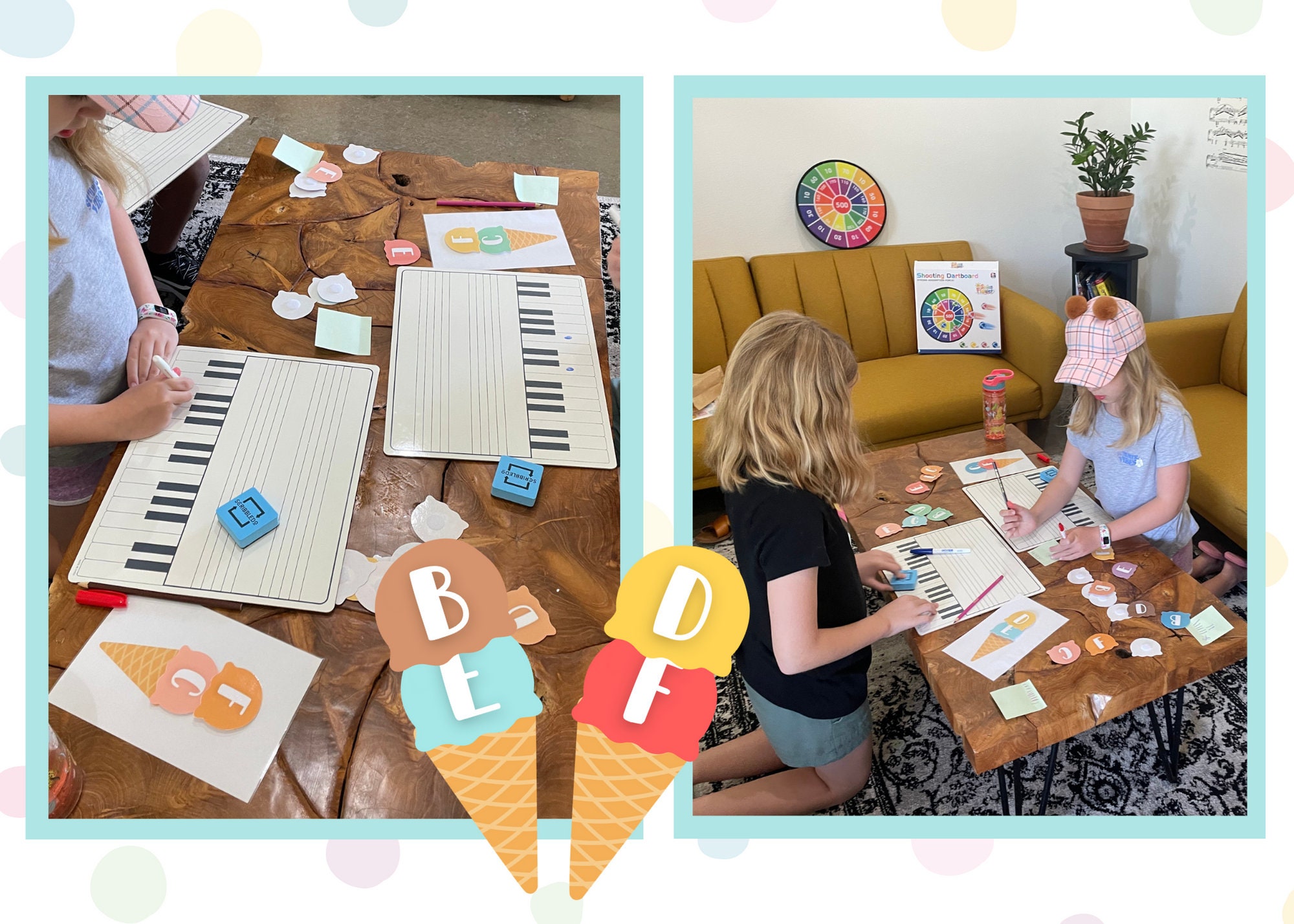 Interval Scoops Staff & Keyboard Geography Game - Etsy