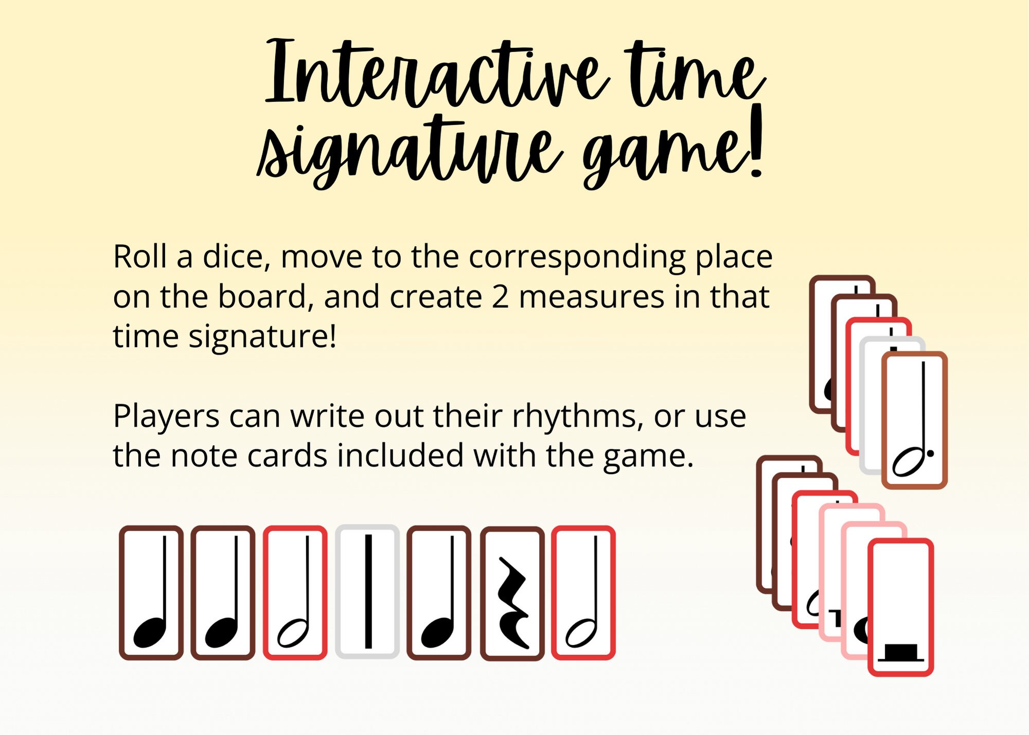 Heartbeats | Rhythm & Time Signature Game - Etsy