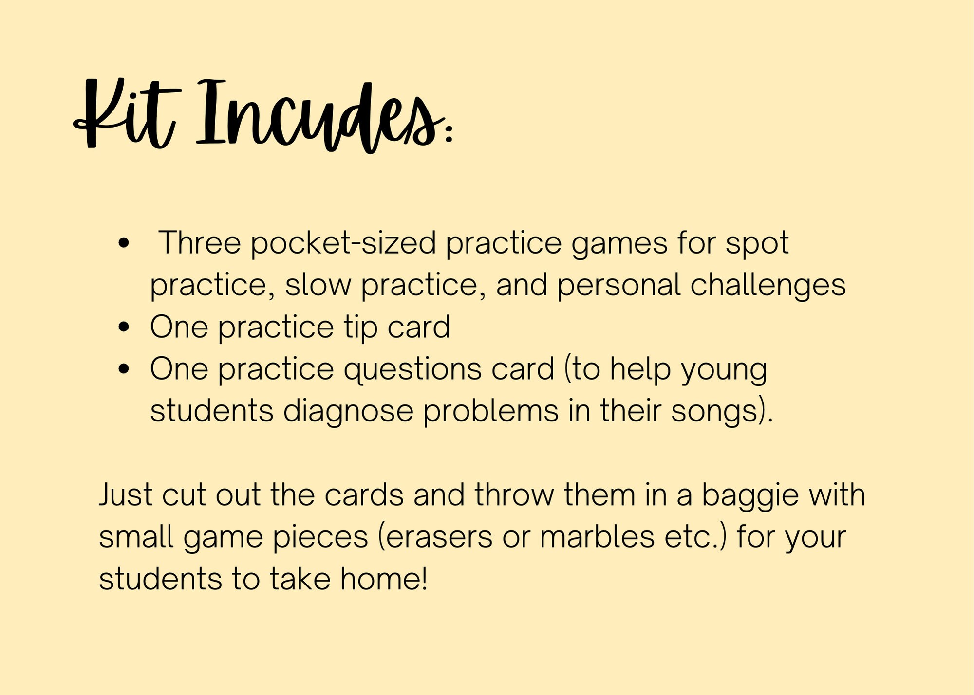 Take-home Practice Kit - Etsy