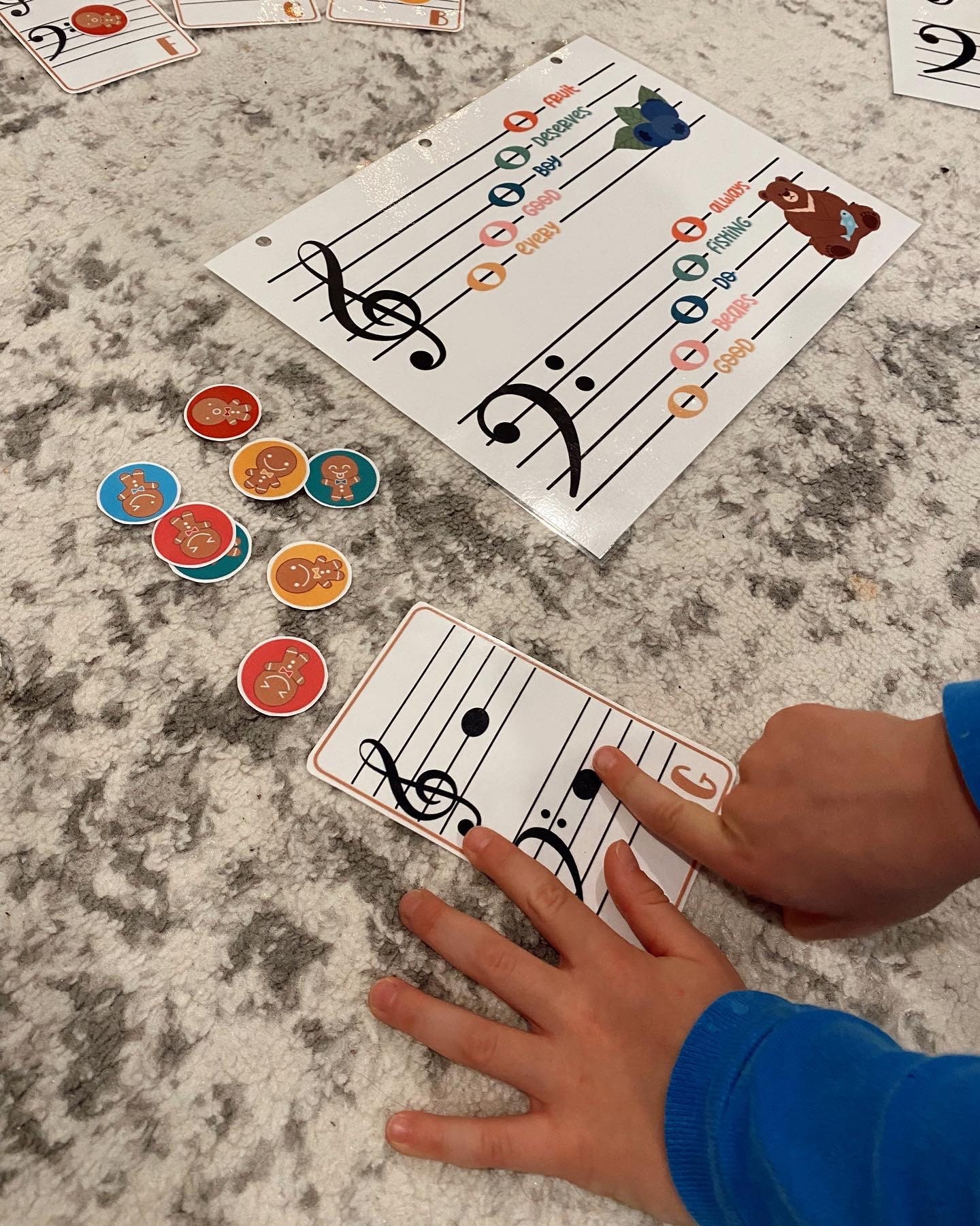 Gingerbread Intruders note-reading Game - Etsy