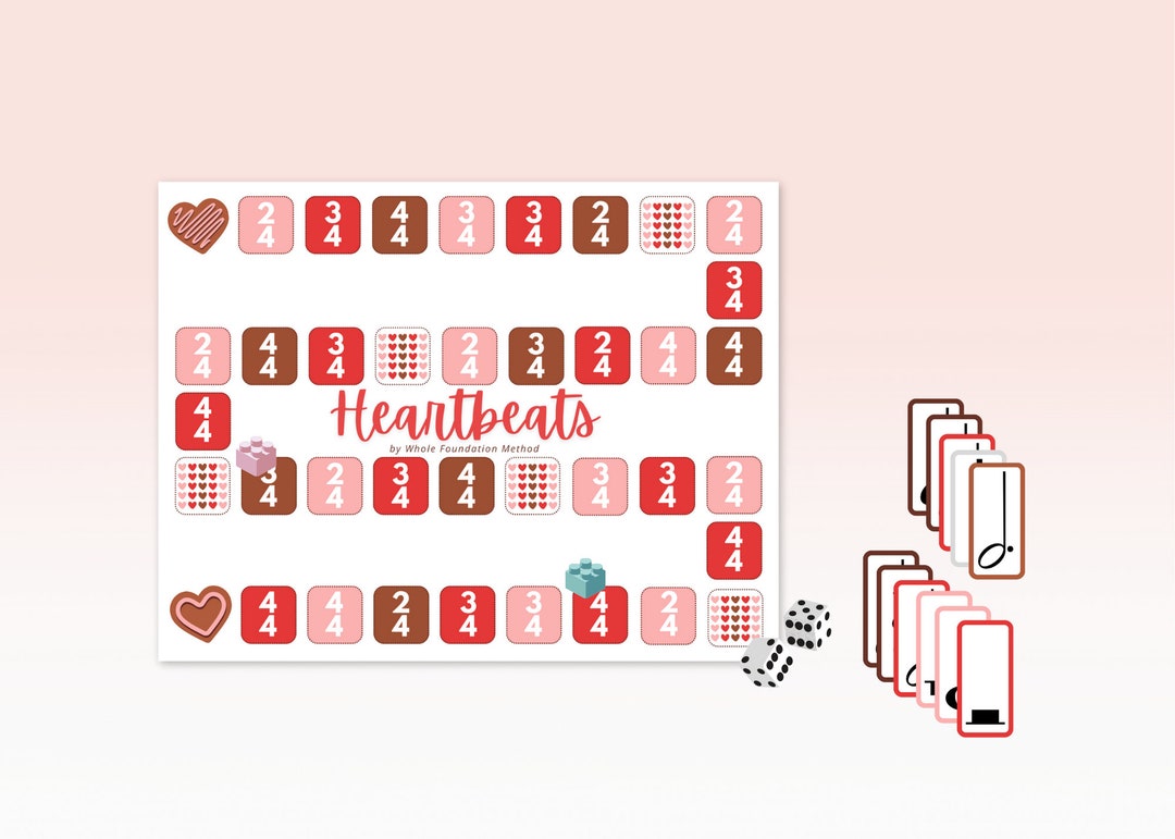 Heartbeats | Rhythm & Time Signature Game - Etsy