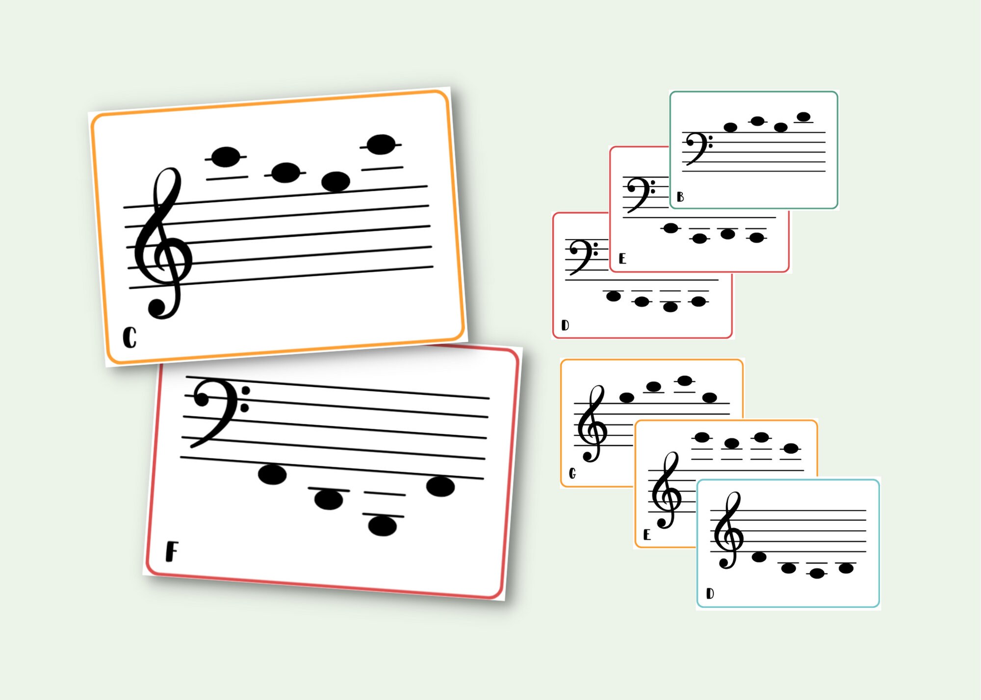 Ledger Line Sight-playing Cards - Etsy