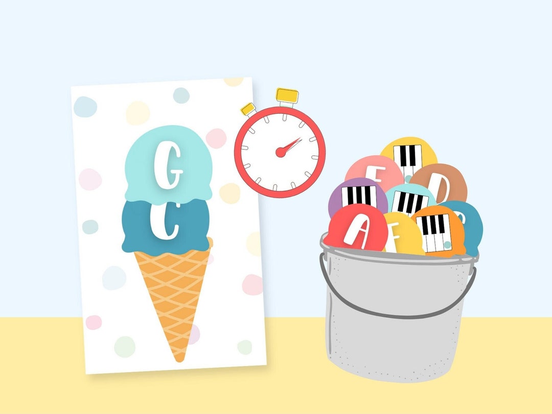 Interval Scoops | Staff & Keyboard Geography Game - Etsy