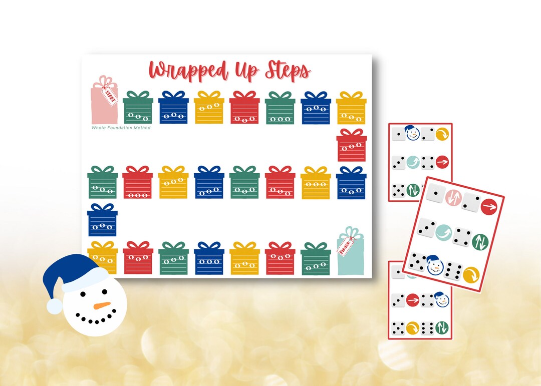 Wrapped up Steps | Beginner Reading Game - Etsy