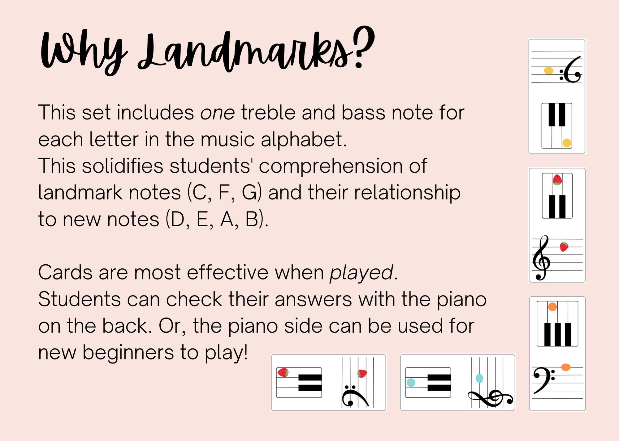 Double-sided Landmark Flashcards - Etsy