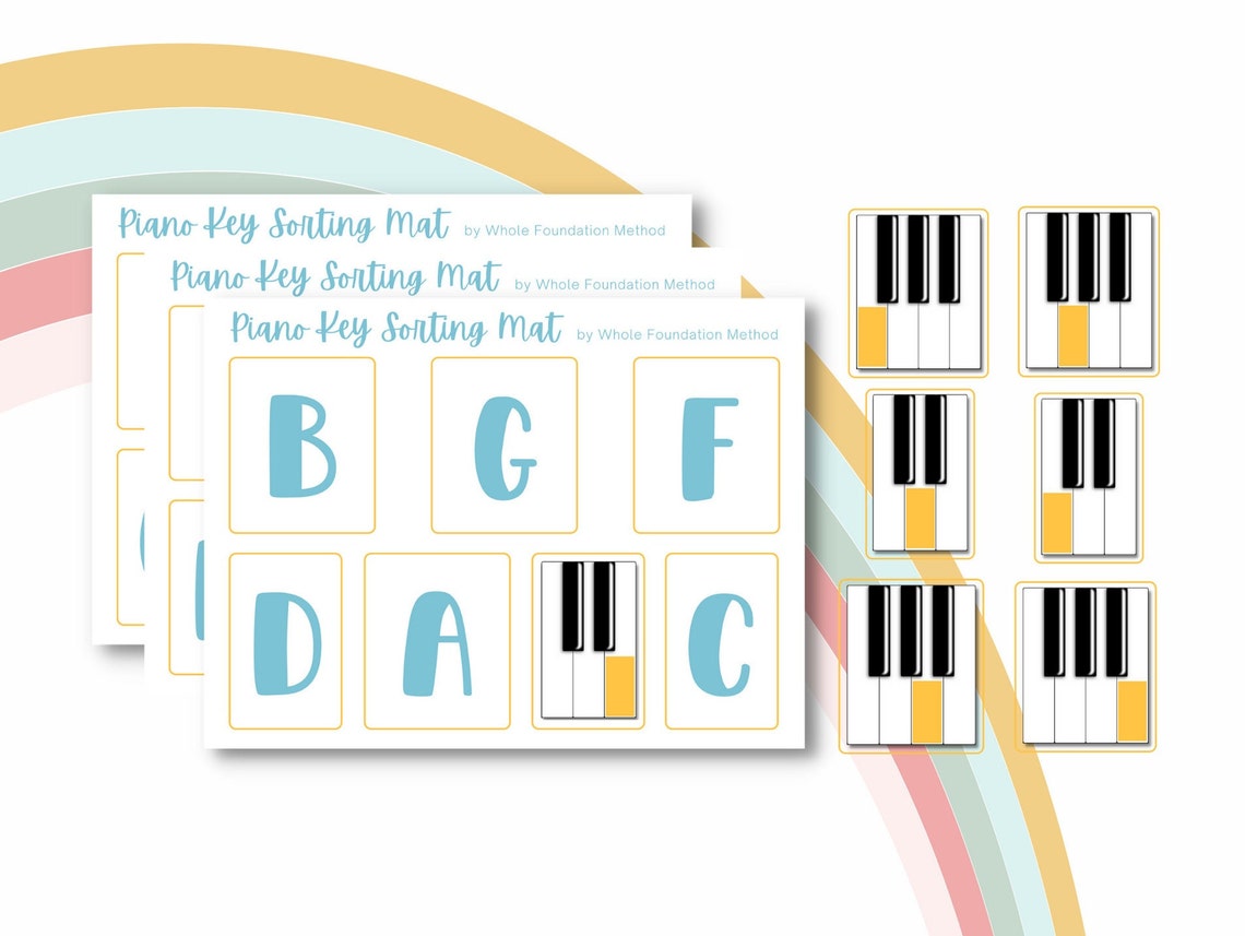 Piano Sorting Mats - Etsy