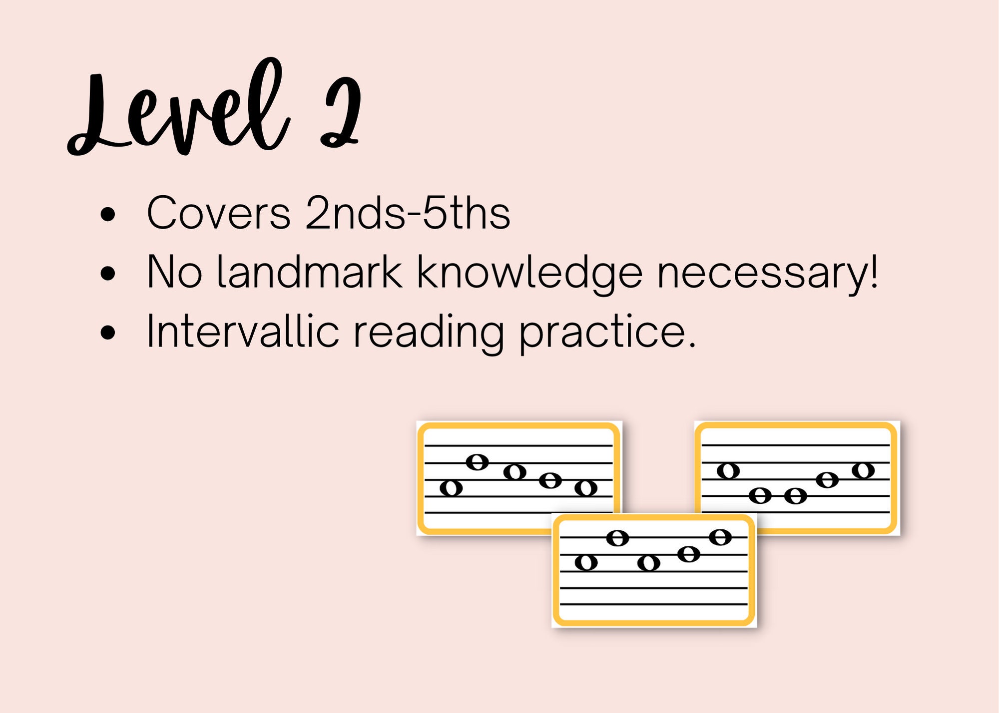 Sight-reading Flashcards | LEVEL 2 - Etsy
