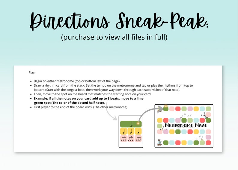 Metronome Maze | Tempo & Rhythm Game - Etsy