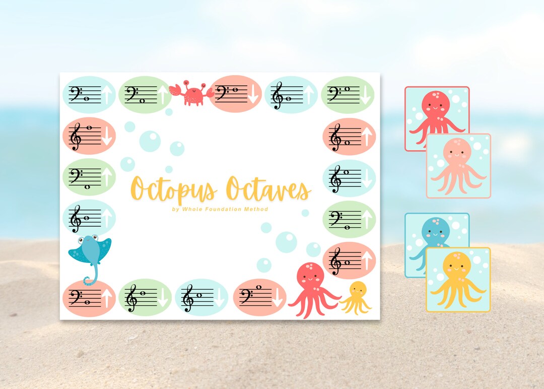Octopus Octaves | Note Reading & Writing Game - Etsy