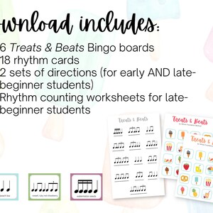 Treats & Beats | Summer Rhythm Bingo - Etsy