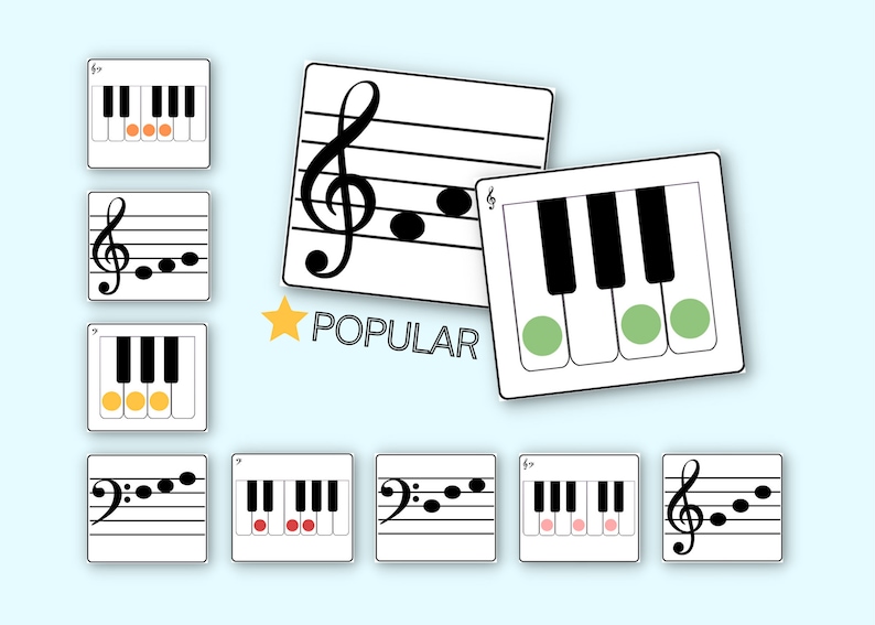 Piano Key Match: 2nd Edition! - Etsy