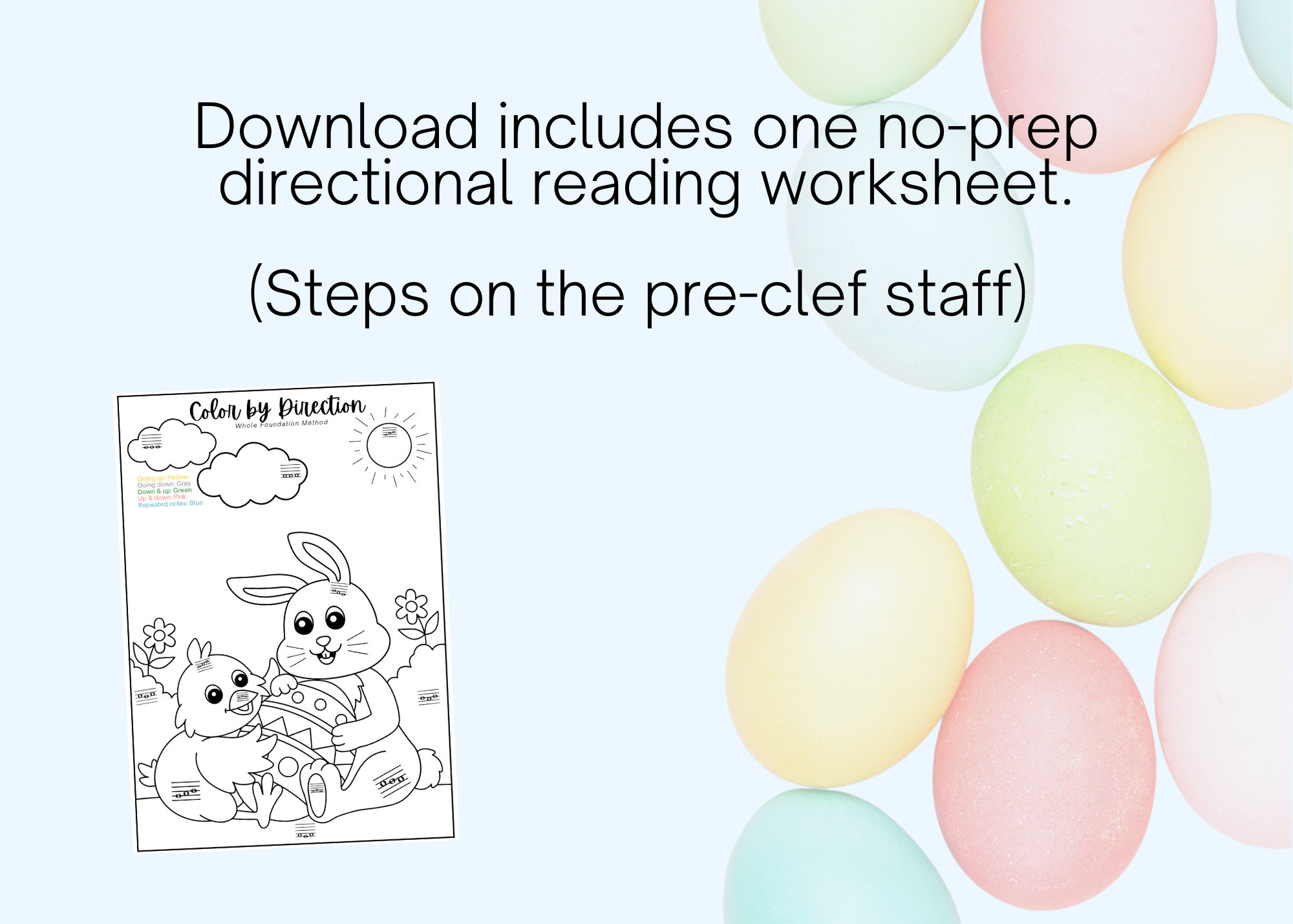 Color-by-direction Pre-reading Worksheet - Etsy