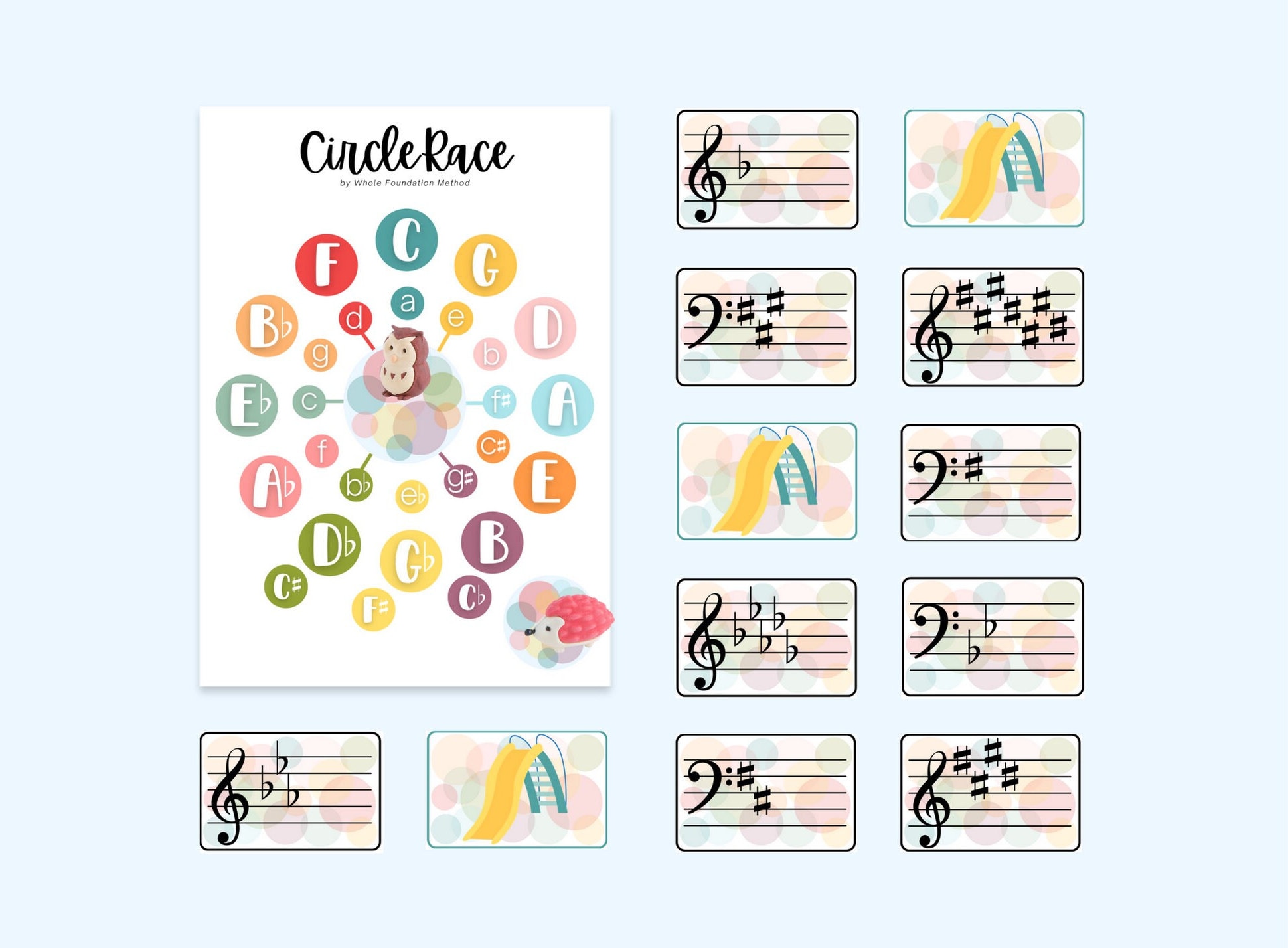 Circle Race | Key Signature Game - Etsy