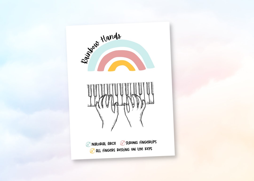 Rainbow Hands Technique Chart - Etsy