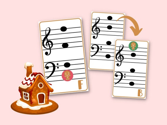 Gingerbread Intruders note-reading Game | Etsy