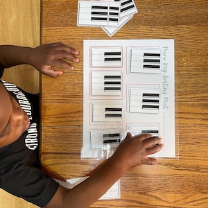 Piano Sorting Mats - Etsy