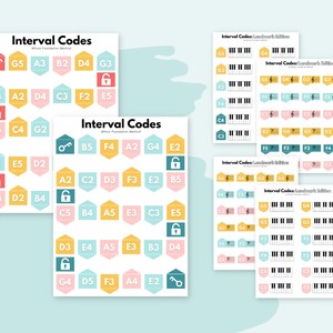 Interval Codes BUNDLE | Game & Worksheets - Etsy