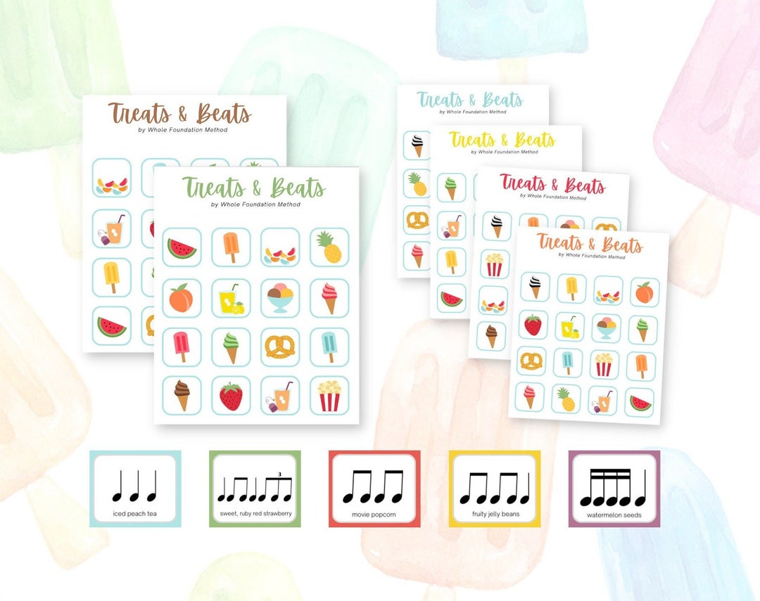 Treats & Beats | Summer Rhythm Bingo - Etsy