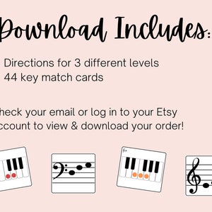 Piano Key Match: 2nd Edition! - Etsy