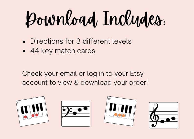 Piano Key Match: 2nd Edition - Etsy