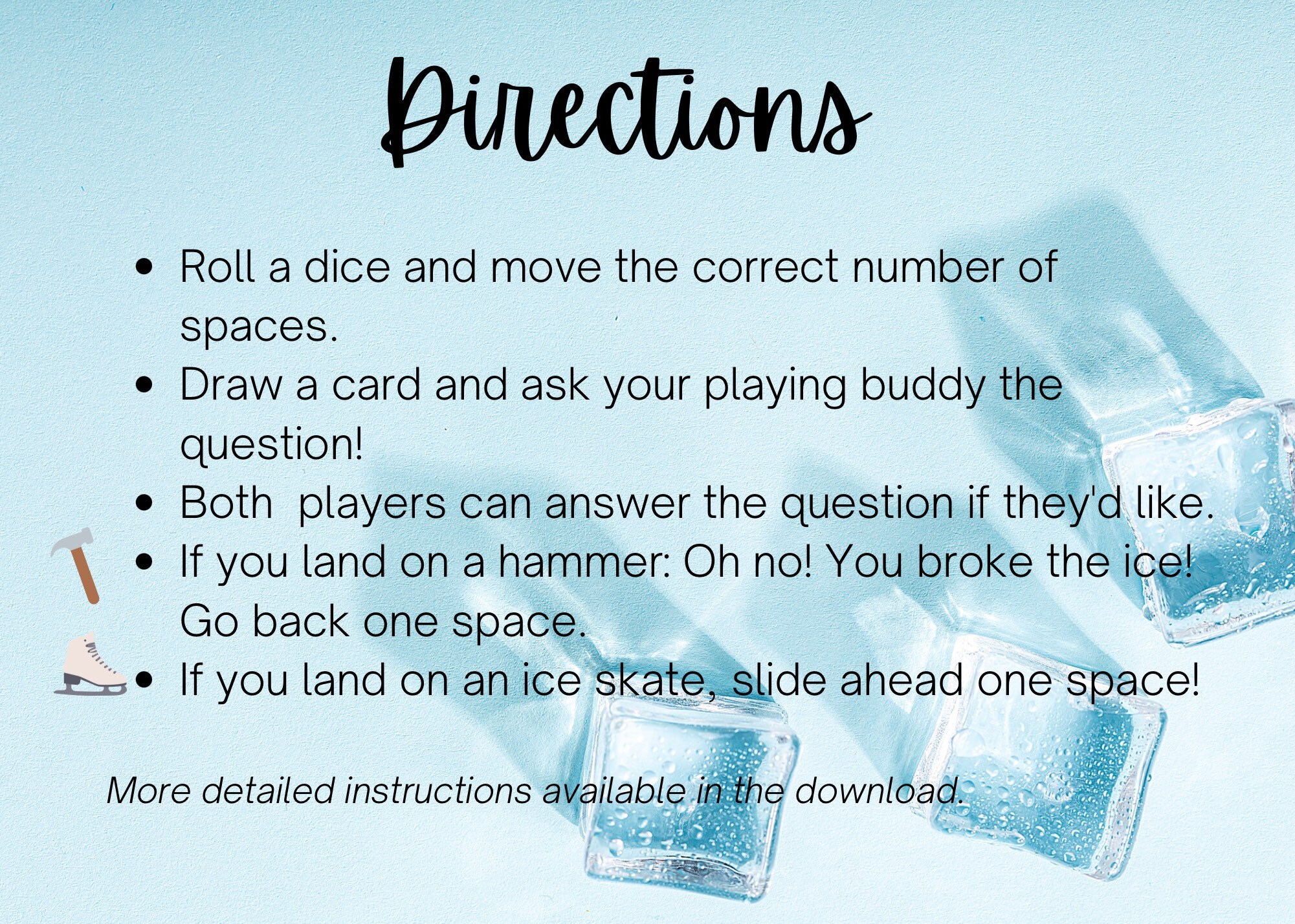 Ice Breaker Race [get-to-know-you Game] - Etsy