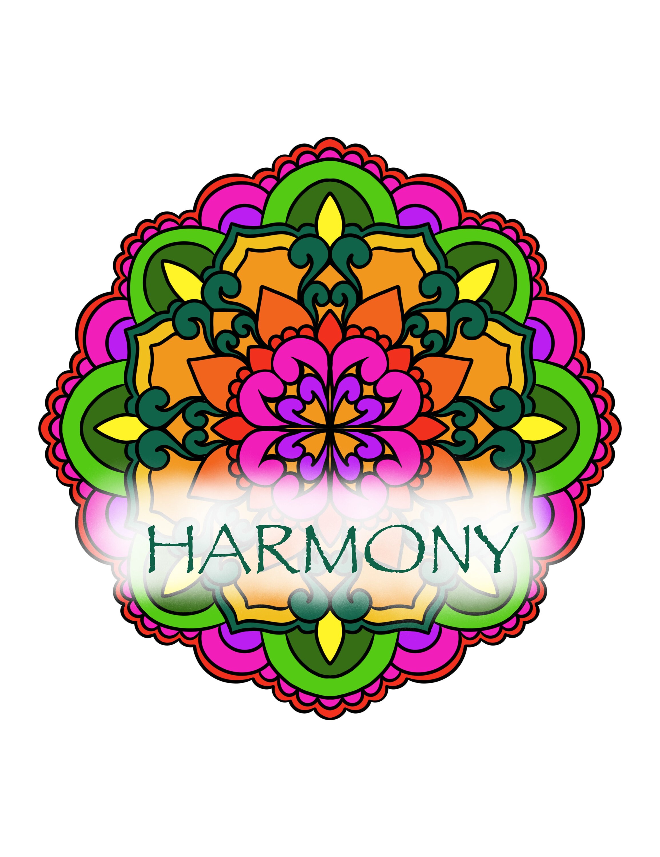 Harmony Adult Coloring Book Coloring Book Stress Relief | Etsy