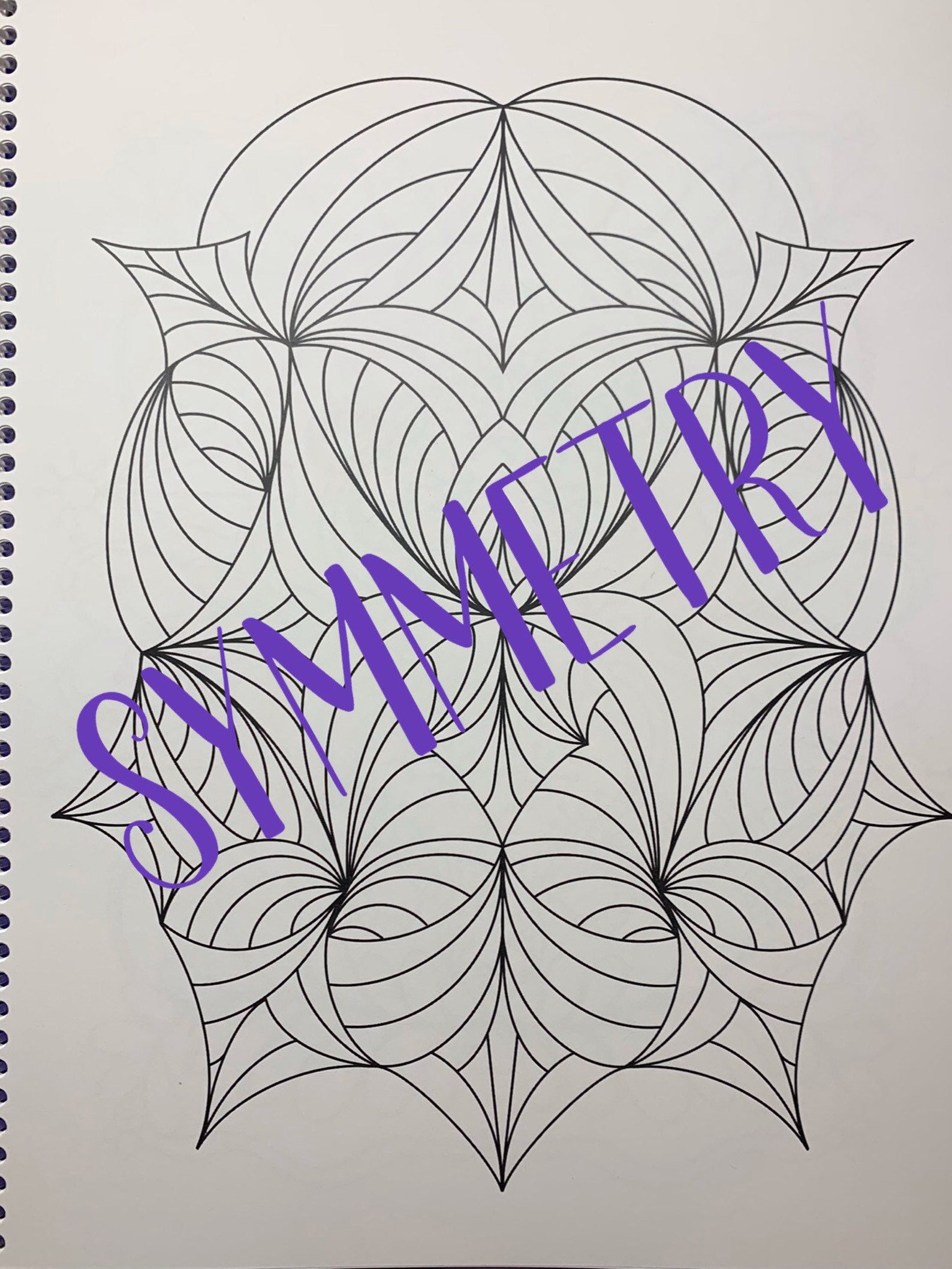 Symmetry Adult Coloring Book - Etsy