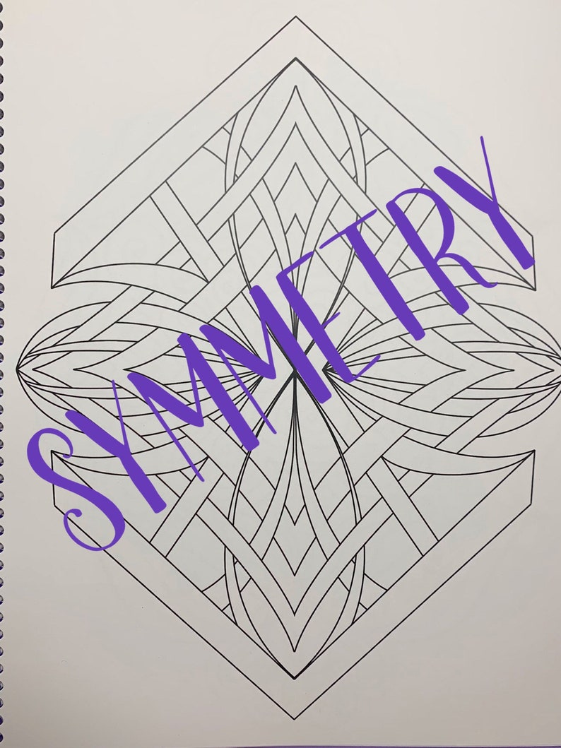 Symmetry Adult Coloring Book - Etsy