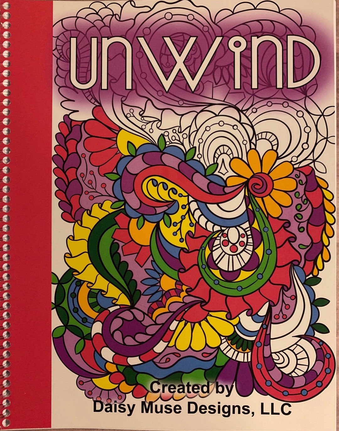 Unwind Adult Coloring Book - Etsy