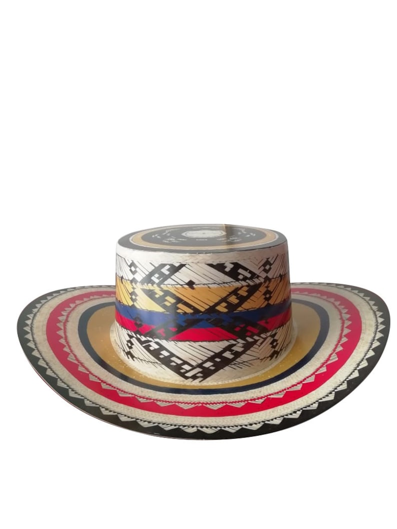 12 Pack Tri-color Cardboard Vueltiao Hat – Colombian Party Sombrero - Etsy
