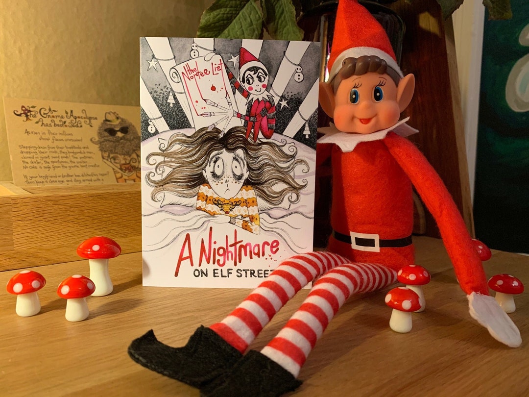 Christmas Card, Cult Horror, Nightmare on Elf Street, Freddy the Elf ...