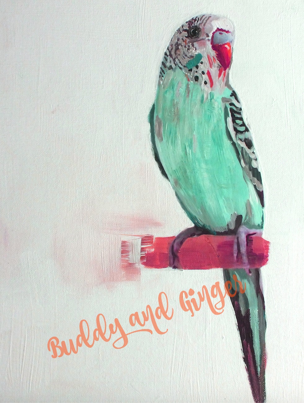 Budgie Painting Budgie Print Budgie Art Budgie Wall Art - Etsy