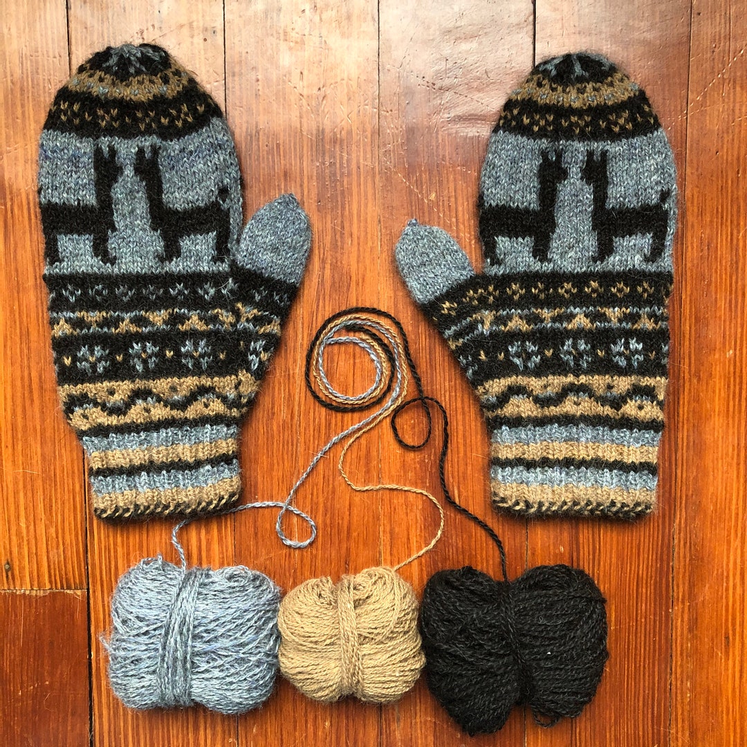 Alpaca My Mittens Knitting Pattern PDF Download, Great BFF or Handspun ...