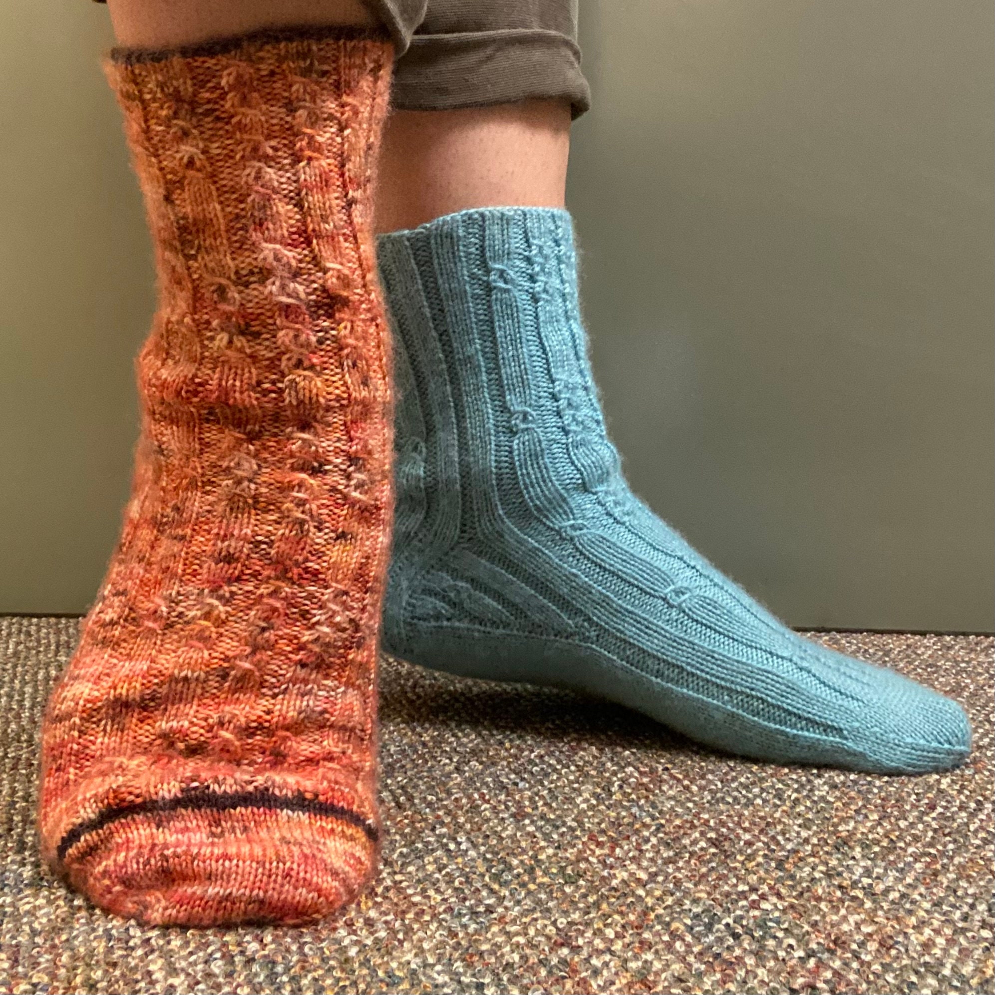 You Mocked Me Once Sock Knitting Pattern PDF Download With Mock Cables ...